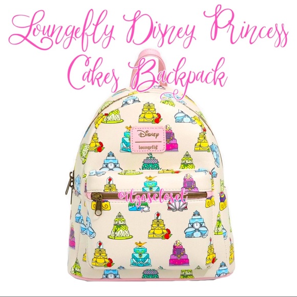 Loungefly | Bags | Loungefly Disney Princess Cakes Backpack Nwt Belle ...